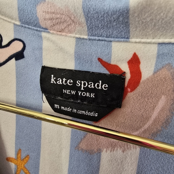 kate spade | Intimates & Sleepwear | Kate Spade Aqua Stripe Pajamas Pjs ...